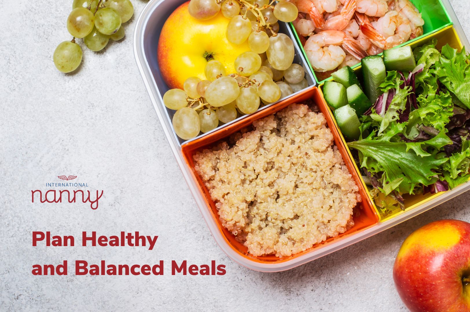 How nannies can support families to plan healthy, balanced meals ...